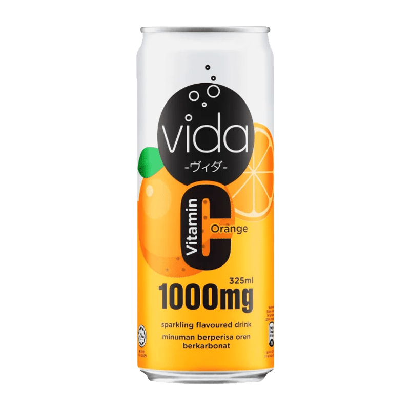 Vida Sparkling Flavoured Drink - Orange | PGCC ISLAMIC STORE