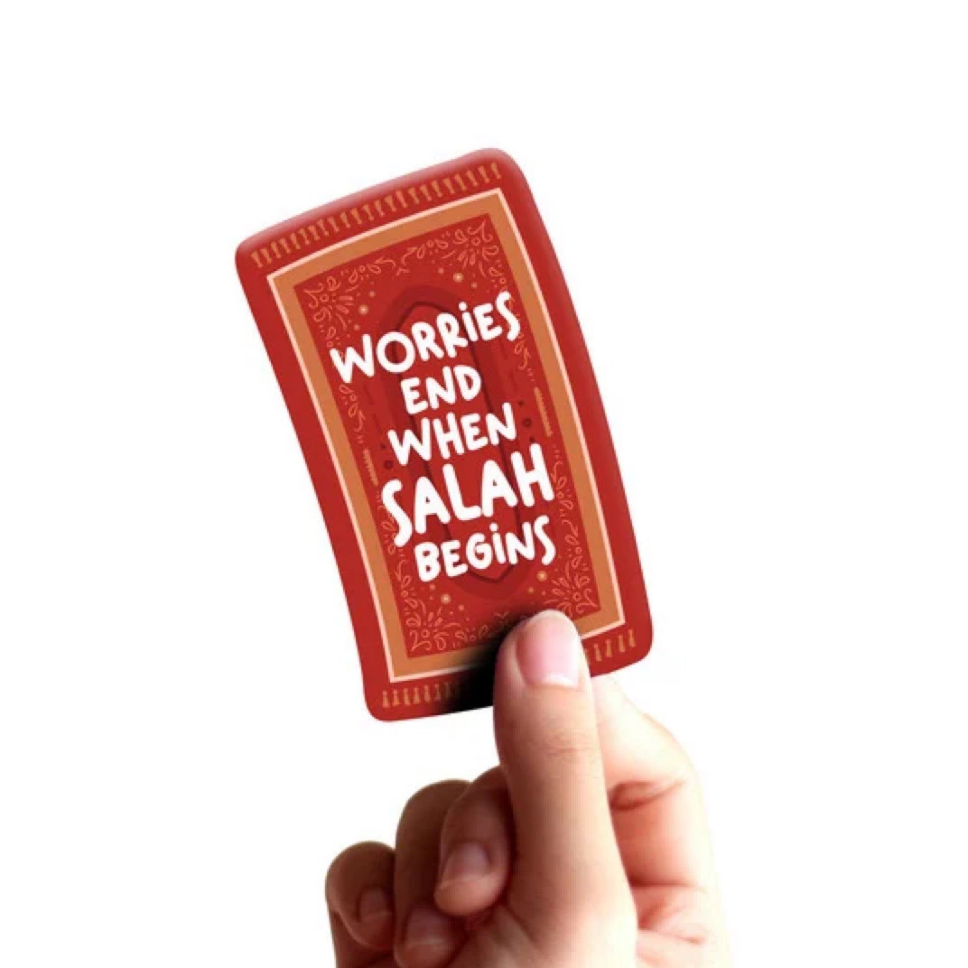 Worries End When Salah Begins Fridge Magnet | PGCC ISLAMIC STORE