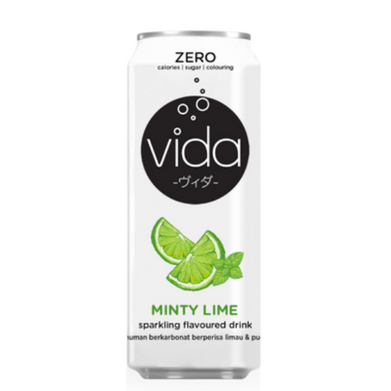 Vida Sparkling Flavoured Drink - Minty Lime | PGCC ISLAMIC STORE
