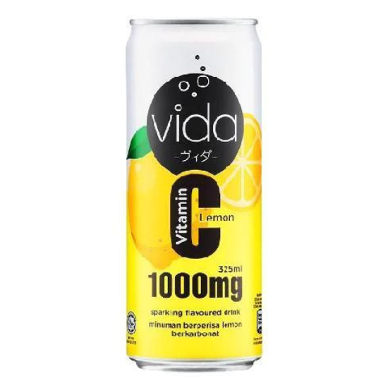 Vida Sparkling Flavoured Drink - Lemon | PGCC ISLAMIC STORE